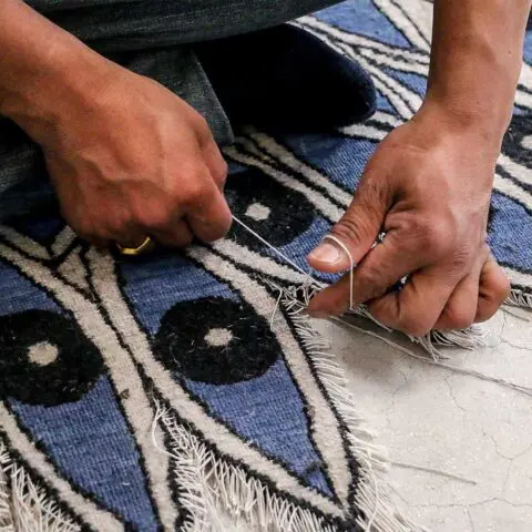 Nazar Rug Beige & Brown Atelier Février The Invisible Collection