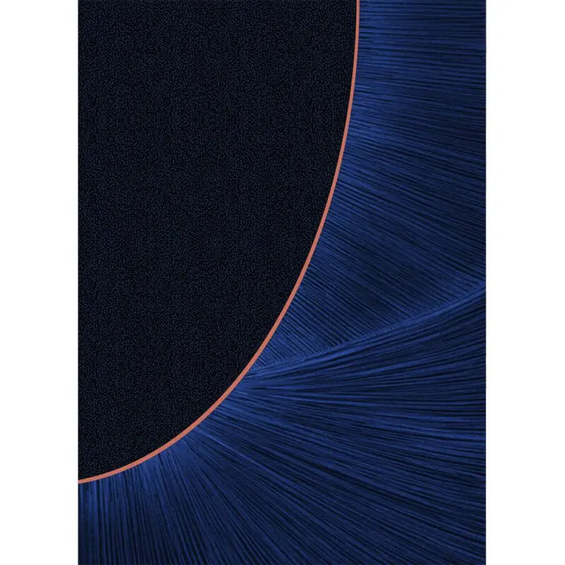 Eclipse Rug Black and Blue Elsa Barbillon, Manufacture de Tapis de ...