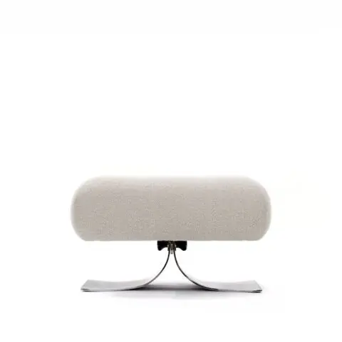 Alta Ottoman Steel Etel, Oscar Niemeyer by Etel The Invisible Collection