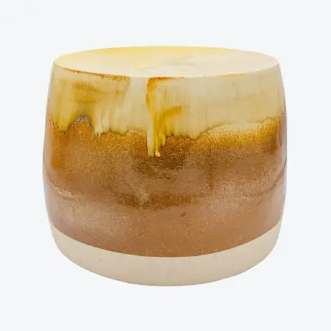 Ochre Side Table Pouf Flores Studio The Invisible Collection