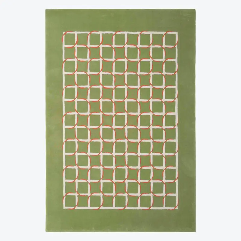 Revelation Green Rug Pierre Gonalons, Pinton The Invisible Collection
