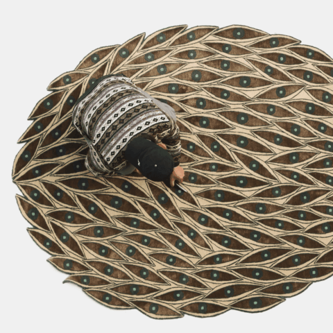 Nazar Rug Beige & Brown Atelier Février The Invisible Collection