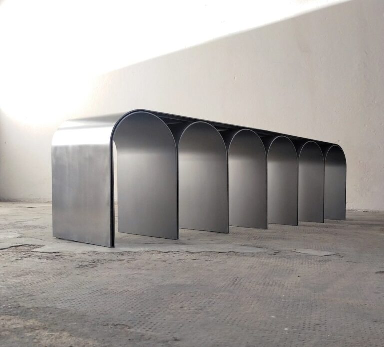 Gold Arch Bench Pietro Franceschini The Invisible Collection