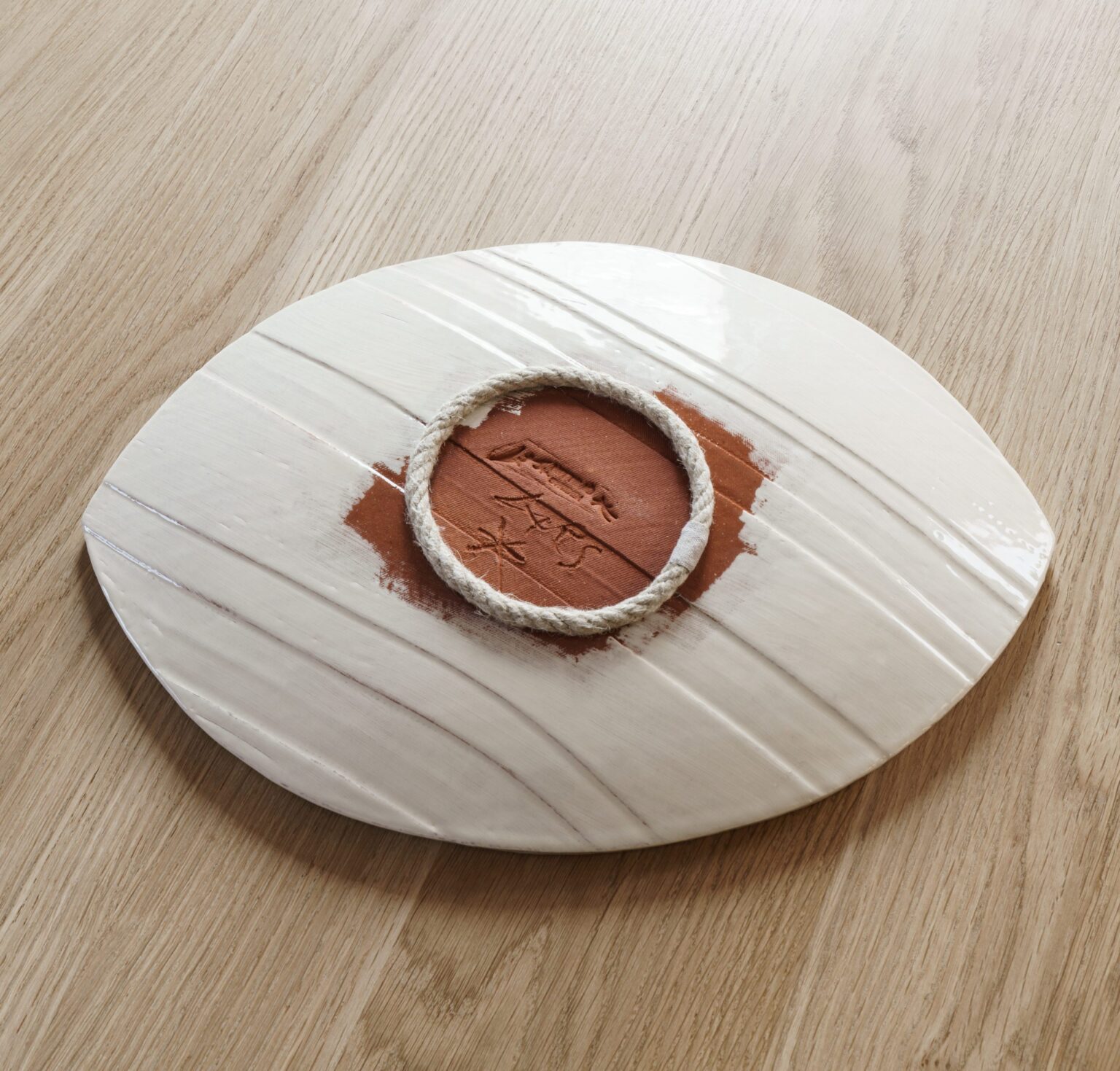 Pistachio Ceramic Serving Plate Lars Nilsson The Invisible Collection