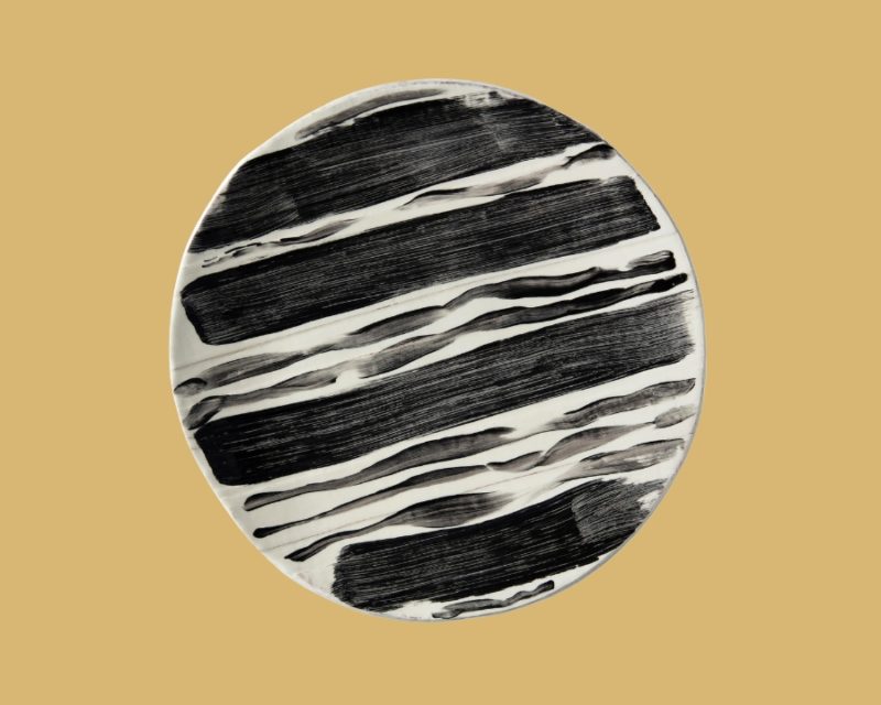 Ink Ceramic Plate Lars Nilsson The Invisible Collection