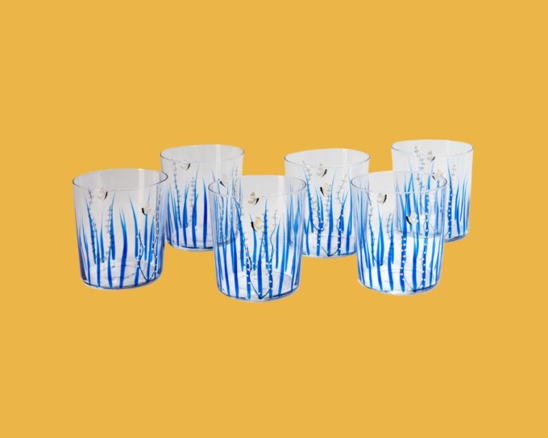 Set of 6 Blue Glasses The Invisible Collection