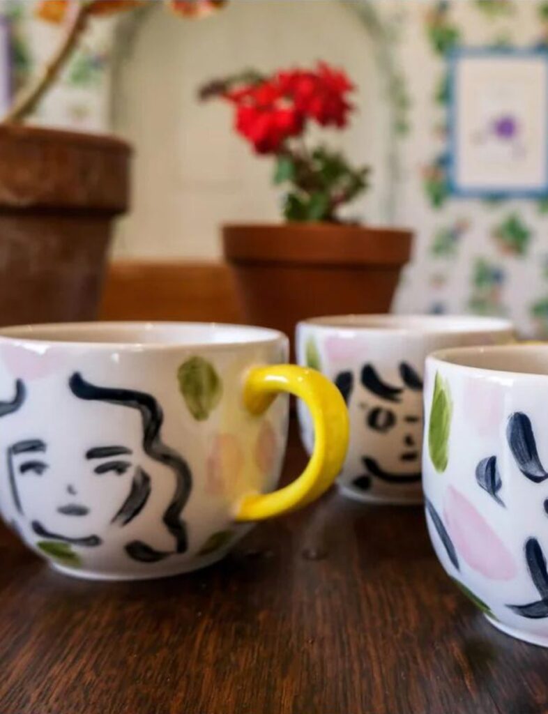 Small Yellow Handle Mug The Invisible Collection