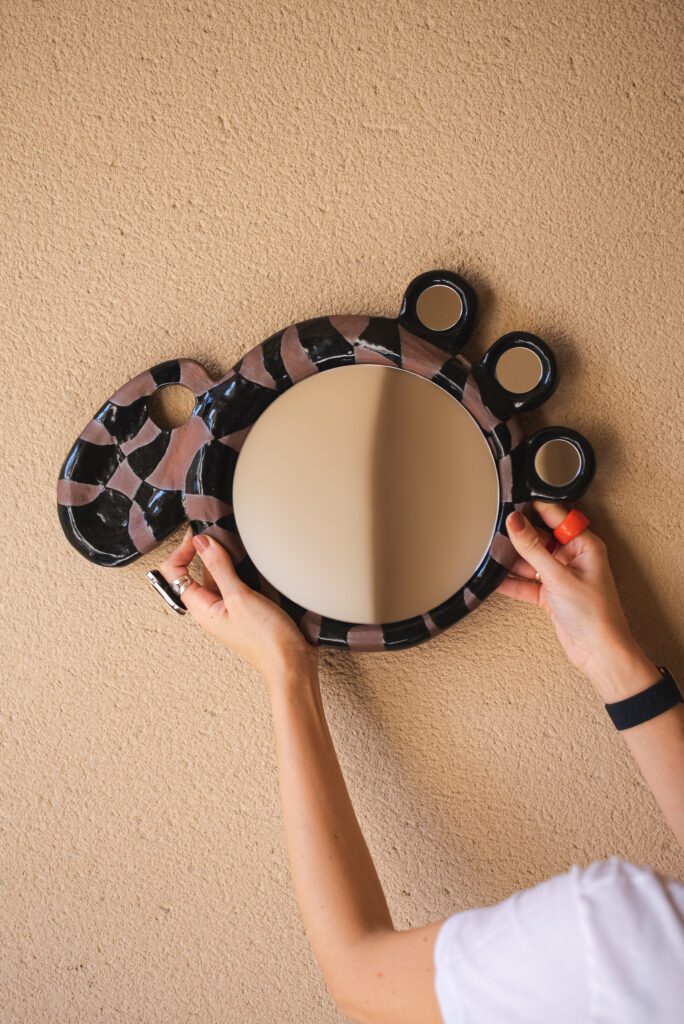 'Four' Mirror Orange The Invisible Collection