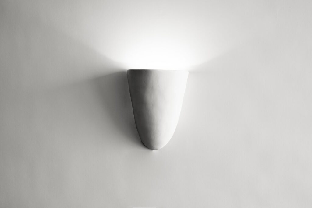 White Terracotta Tall Sconce Courtney Applebaum Design The Invisible ...