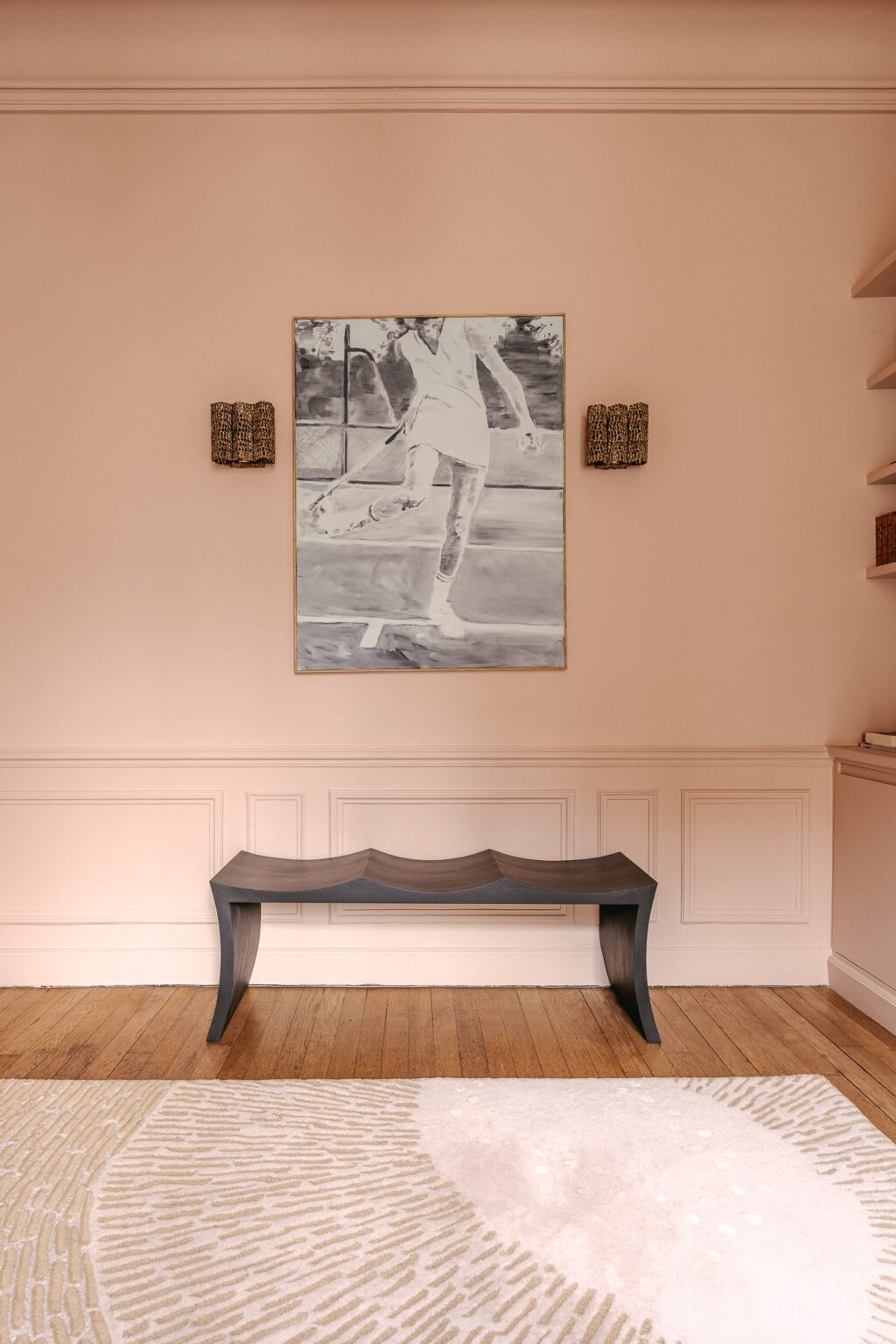 Osci Bench Black Garcé Dimofski The Invisible Collection