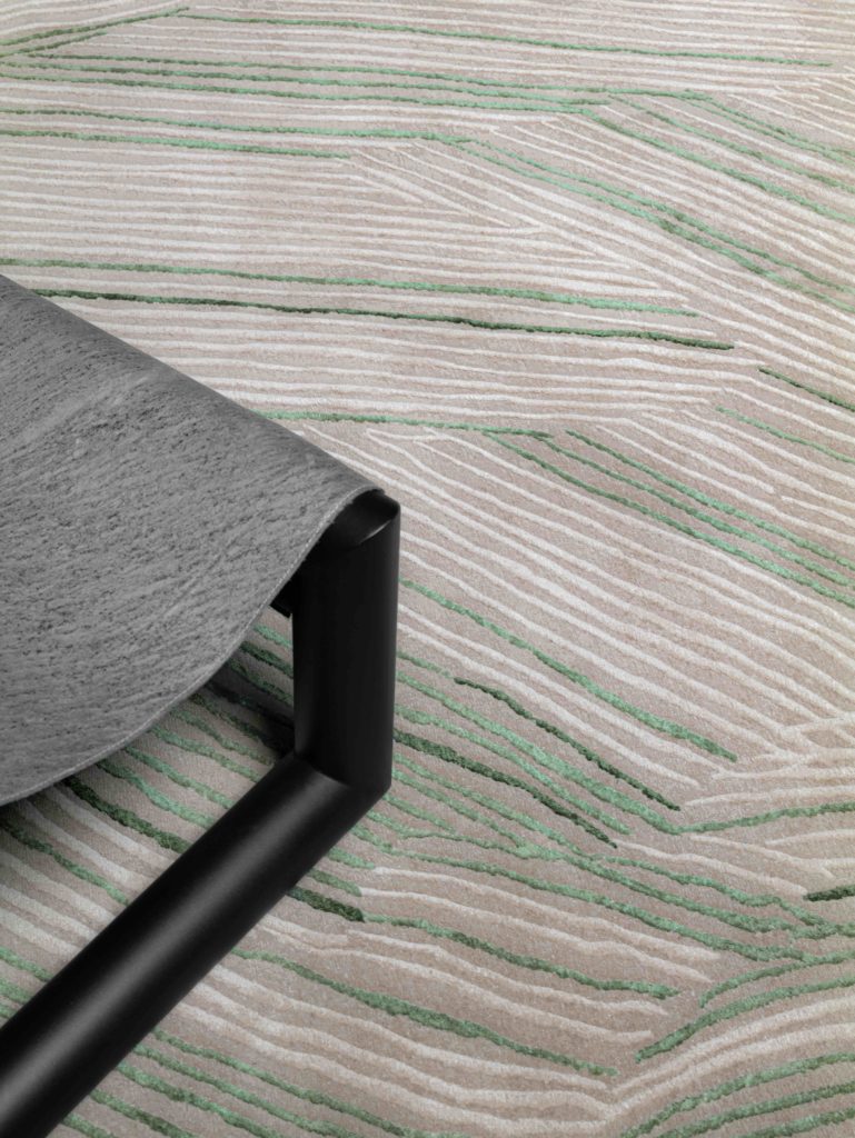 Gravure Rug Green Atelier Février The Invisible Collection