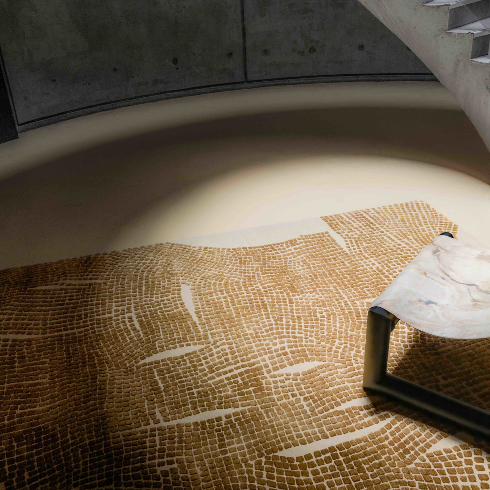 Olga Rug Gold Atelier Février The Invisible Collection