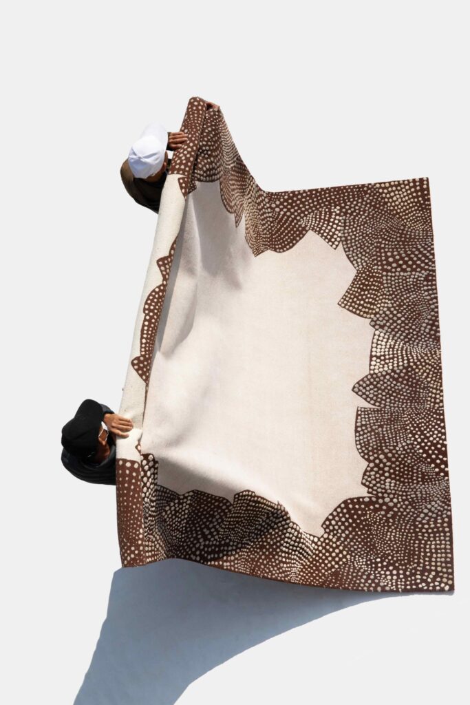 Oursin Rug Brown and Natural Atelier Février The Invisible Collection
