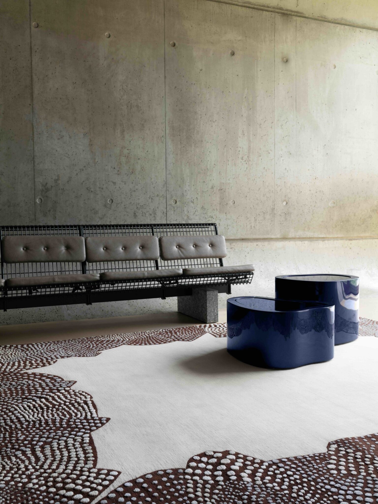 Oursin Rug Brown and Natural Atelier Février The Invisible Collection