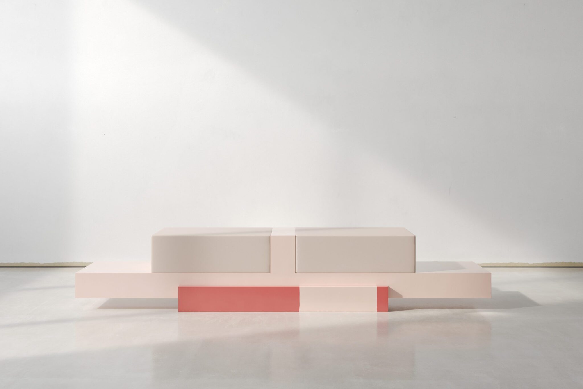 Bench TT1 White Sattio Studio The Invisible Collection