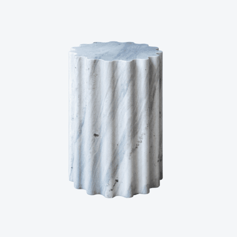 Ochre Side Table Pouf Flores Studio The Invisible Collection