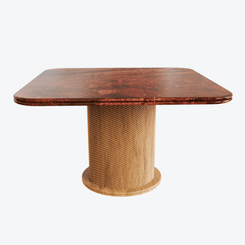 Louisa Table Marquetry Laclaux The Invisible Collection