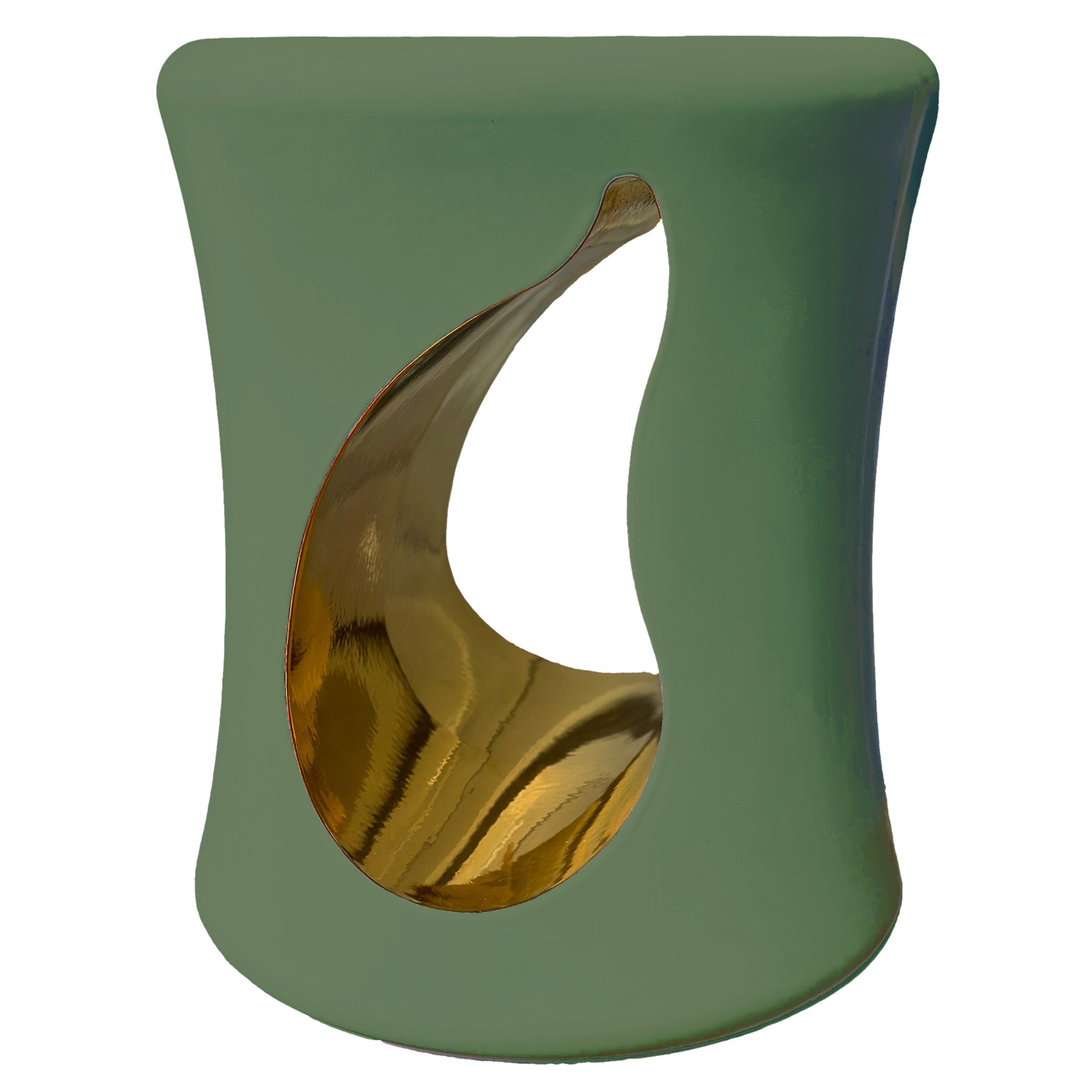 Wilson Ceramic Gold Stool Amÿot Interiors & Design The Invisible Collection