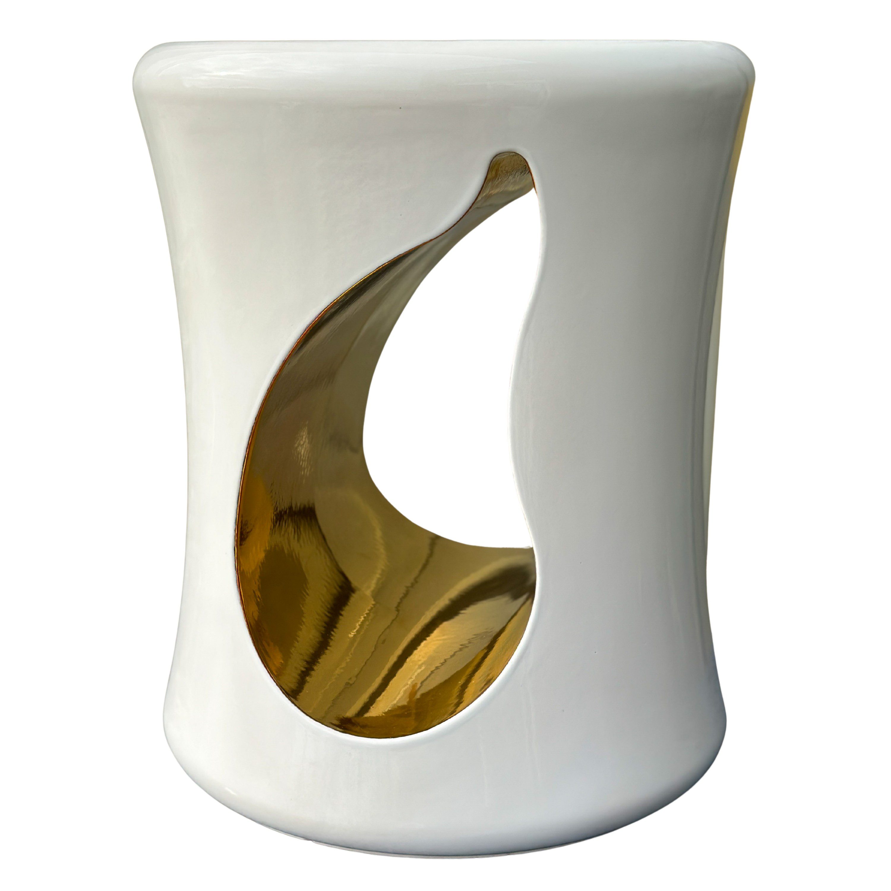 Wilson Ceramic Gold Stool Amÿot Interiors & Design The Invisible Collection